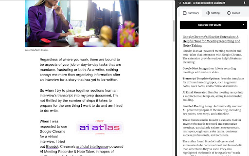 T.read - AI Based Reading Assistant - T.read is an AI reading companion that provides concise ...