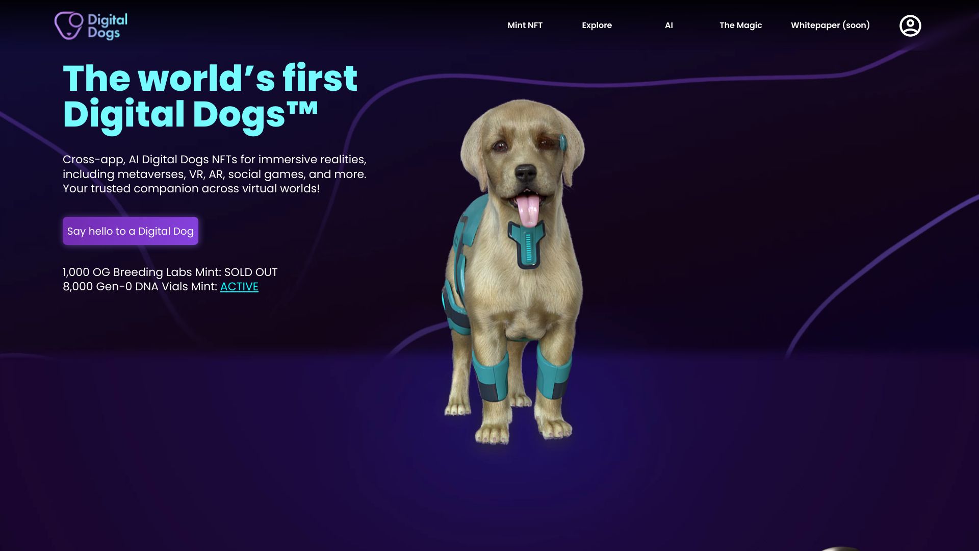 The Digital Dogs - AI-powered, NFT-secured Digital Dogs for mental well ...