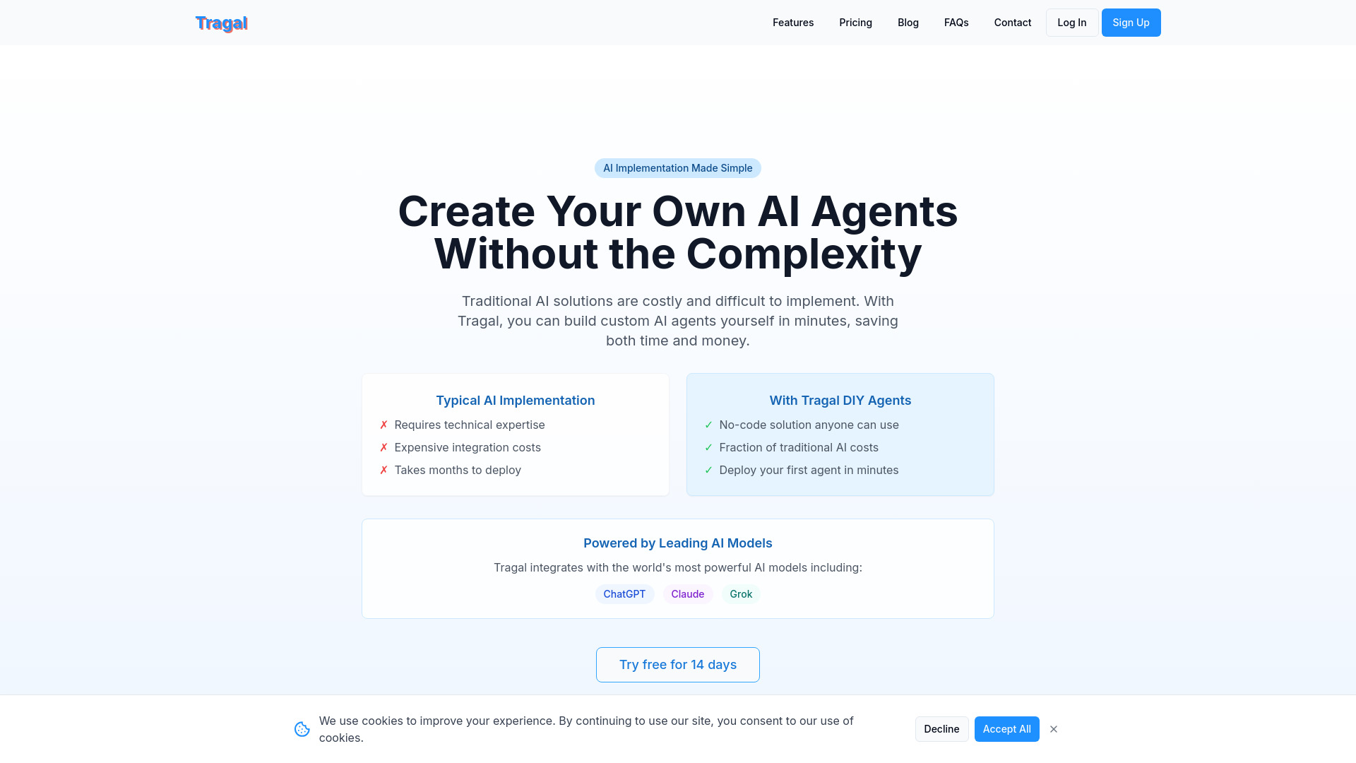 Tragal Review, Pricing & Alternatives | AI-U