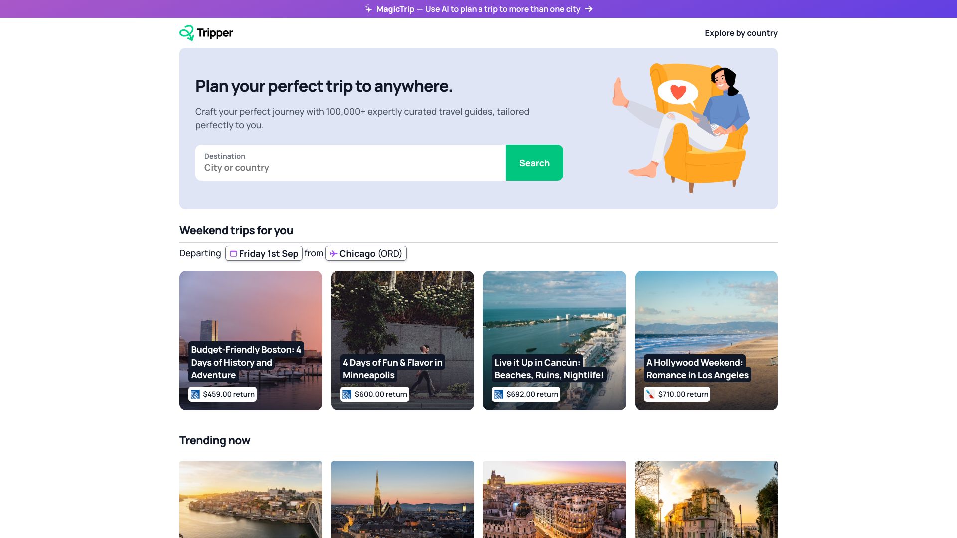 Tripper Guide - AI-powered travel guide service with personalized ...