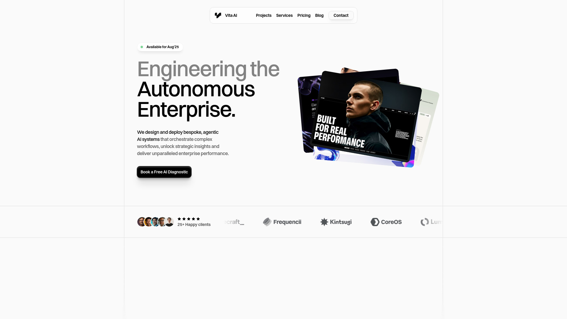 Vita AI - Designs and deploys bespoke multi-agent AI systems for enterprise leaders to ...