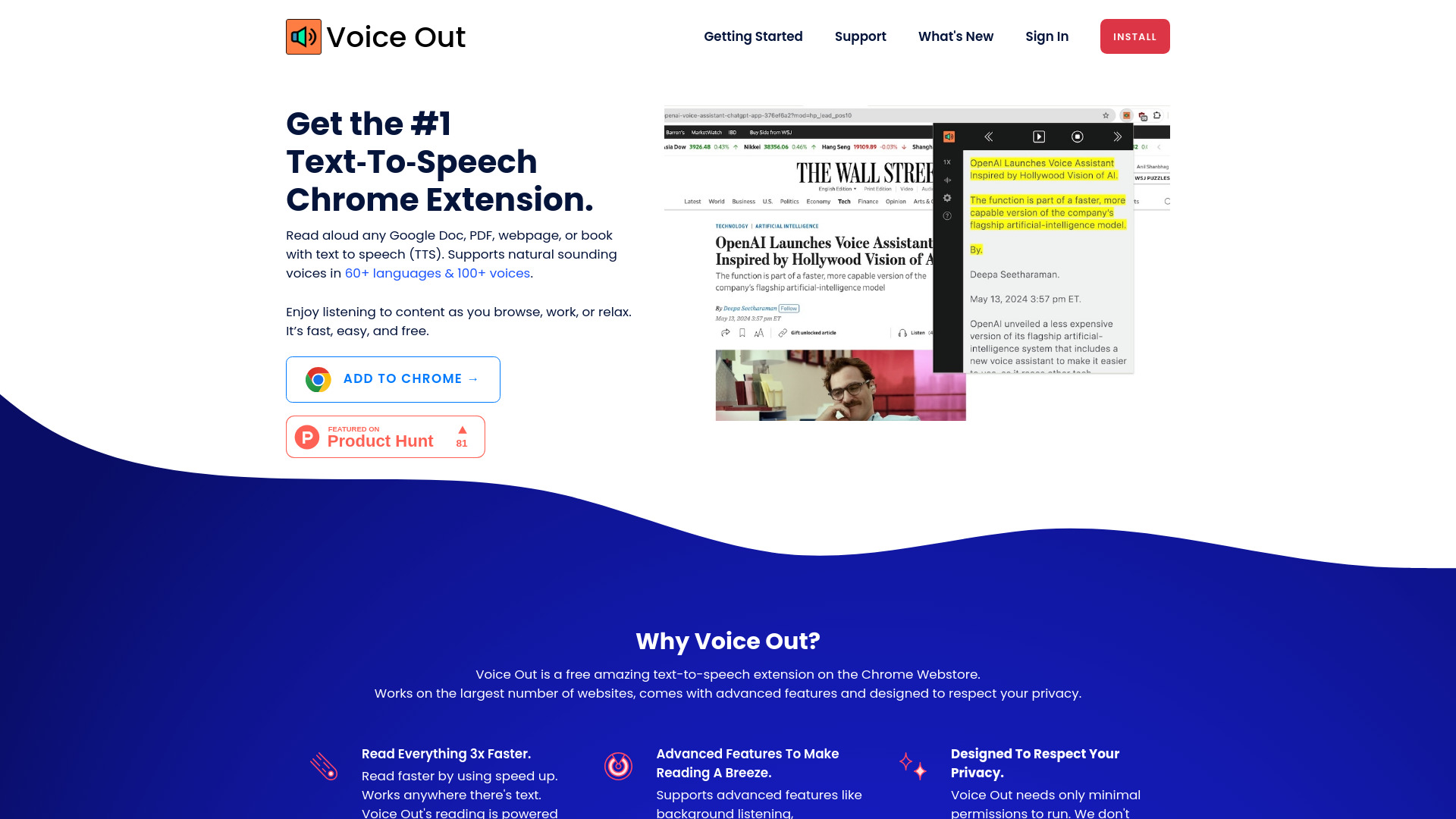 Voice Out | AI Speech Synthesis - AI-U