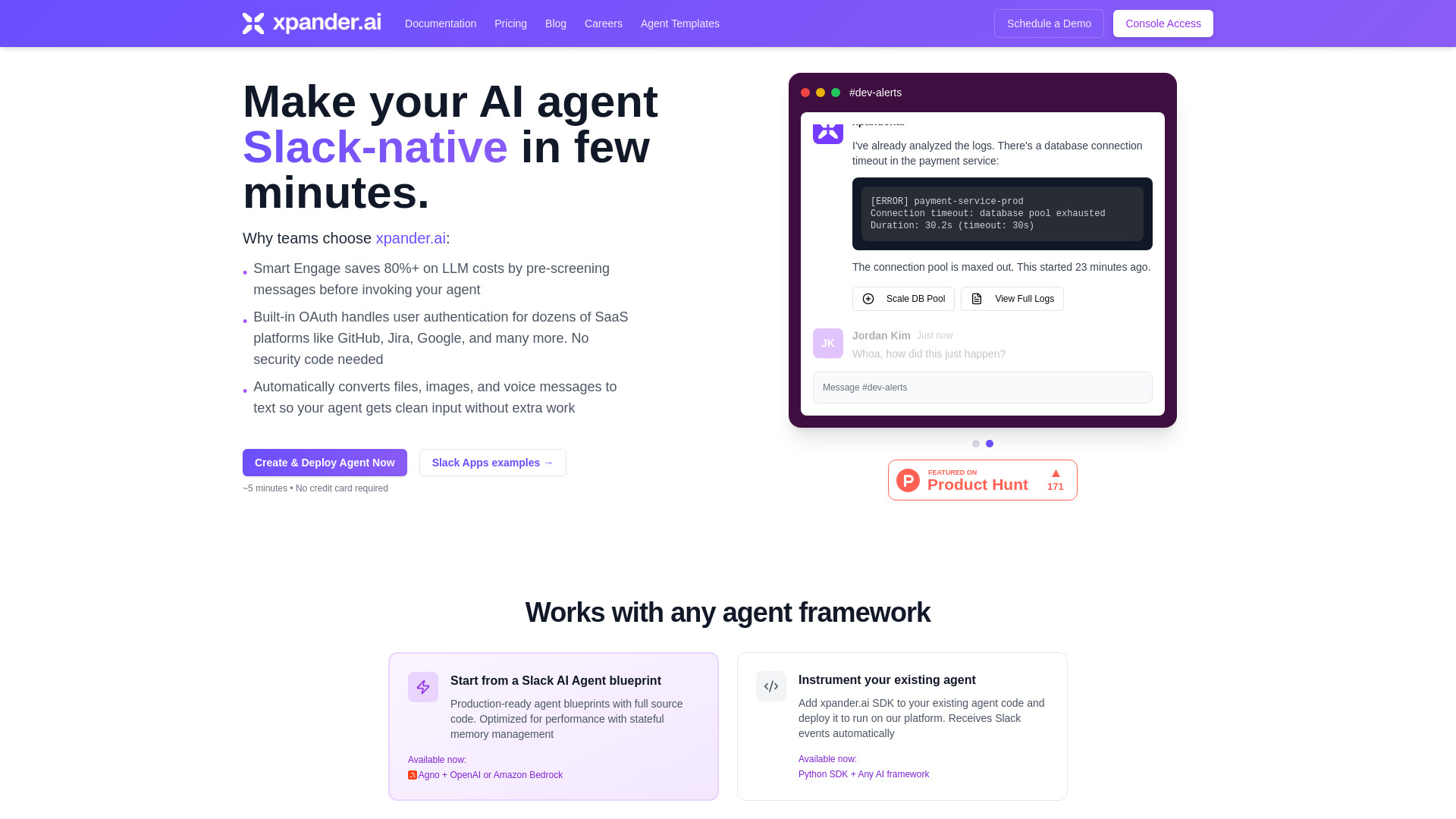Xpander AI - BaaS for deploying and managing AI agents in Slack. | AI-U.com