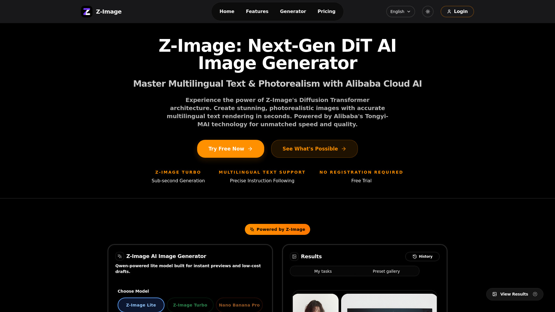 Z-image - Dit AI Image Generator | 4k Photos In Milliseconds - Next-gen ...